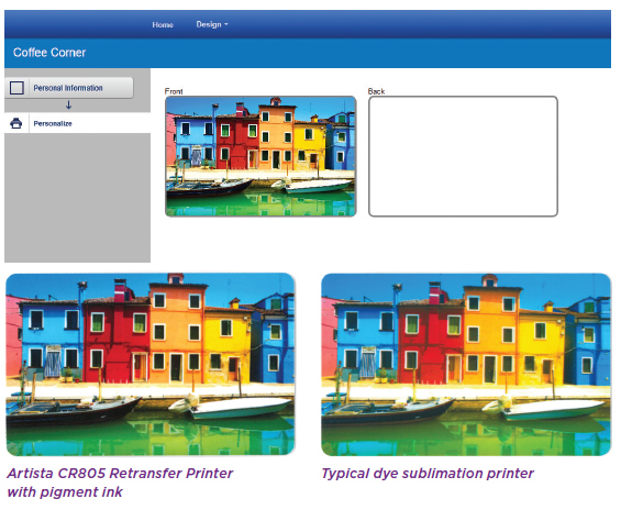 Retransfer Printer with Pigment Ink - CSID